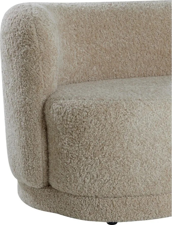 Béžová pohovka z textilie bouclé 175 cm Amelie – Light & Living