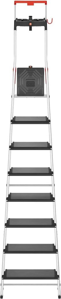 Hliníkové schůdky Hailo L100 Topline, 7+1 příčka, nosnost 150 kg, 8050-807