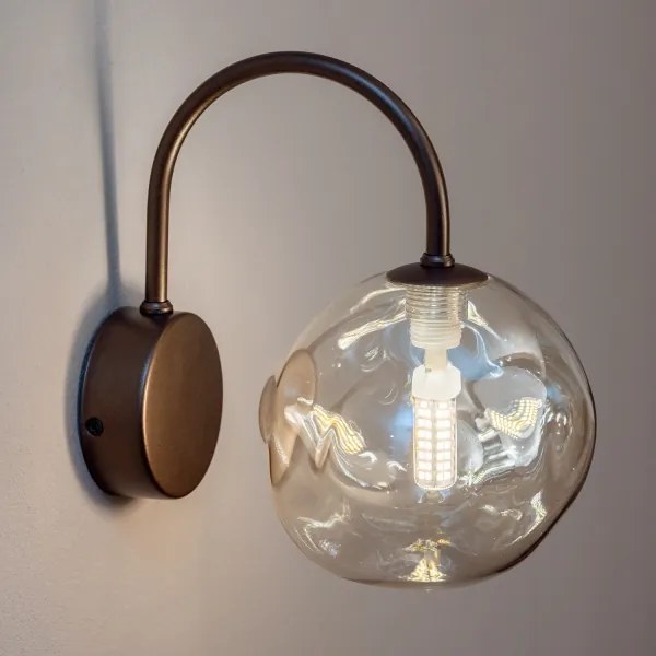 BRILAGI - Nástěnná lampa VULCANO 1xG9/8W/230V bronzová/kouřová béžová