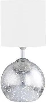 WO 8149.02.70.6006 Stolní lampa Carmen 40W E14 +10W G9 stříbrná + bílé stínidlo - WOFI