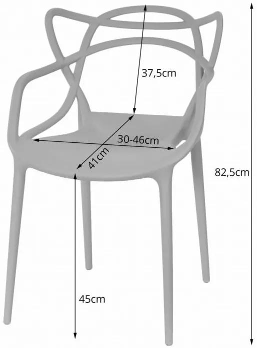 modernHOME Sada 4x bílých židlí KATO model_3380_4-KATO-SALY31