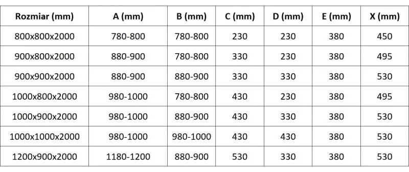 Mexen Exo, asymetrický sprchový kout s posuvnými dveřmi 120 x 90 cm, 6mm čiré sklo, chromový profil, 8132-120-090-01-00