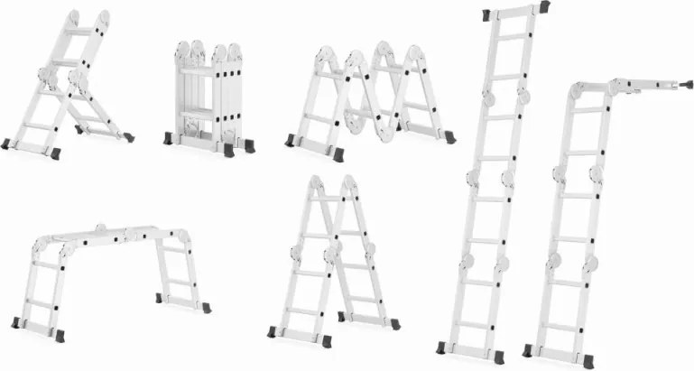Multifunkční kloubový žebřík 4x2 příčky HIGHER ML-102 PRO