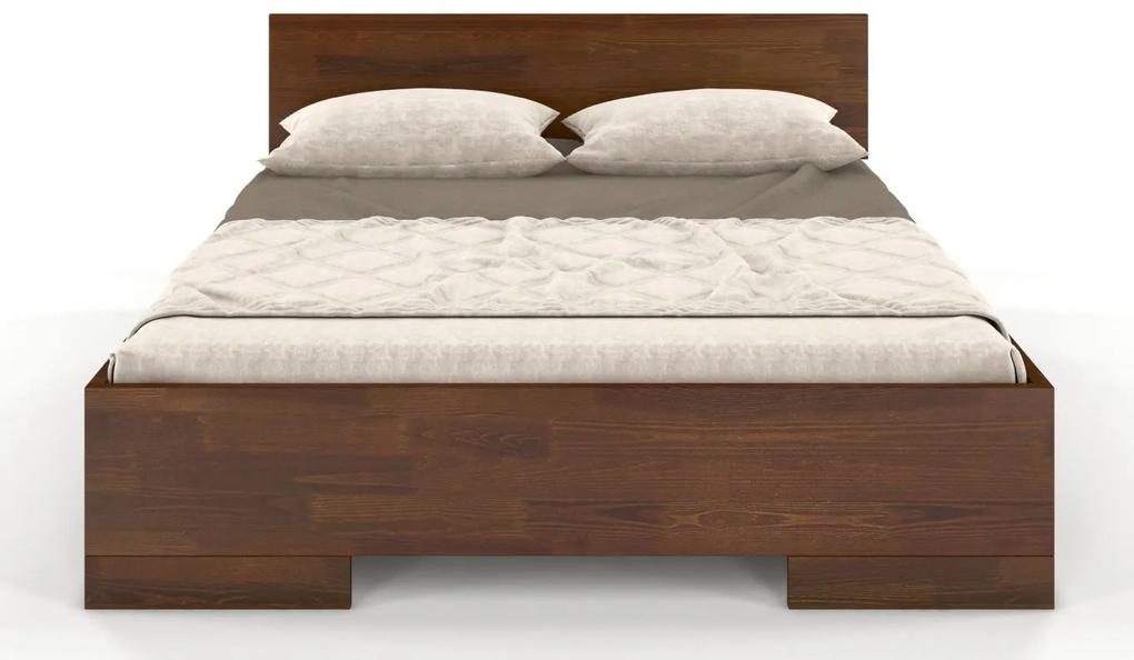 Prodloužená postel s úložným prostorem Spektrum - borovice   , Borovice přírodní, 180x220 cm