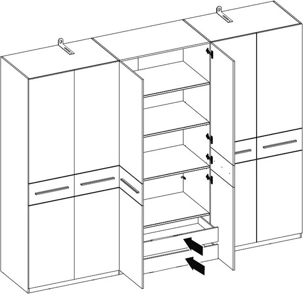 Šatní skříň Barcelona