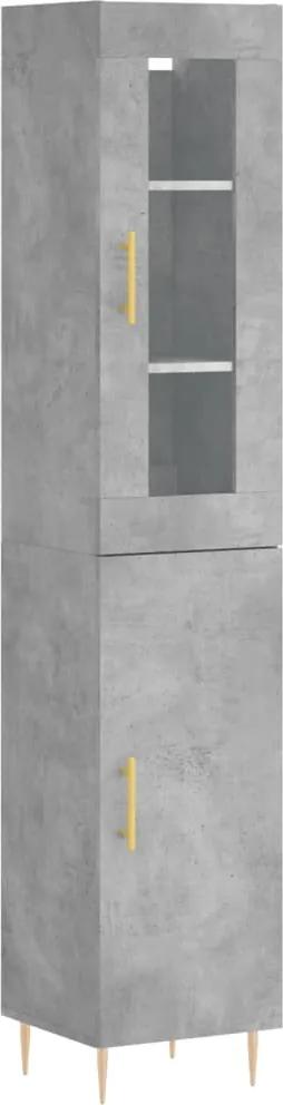 vidaXL Skříň highboard 34,5 x 34 x 180 cm kompozitní dřevo [3199162] Barva: dub sonoma