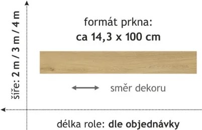 BEAULIEU PVC podlaha - lino MONDO X 2396 ŠÍŘKA: 3 m, POUŽITÍ: Zátěžové
