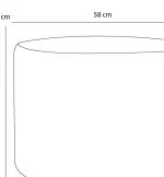 Taburet RABO pr. 58 cm béžová