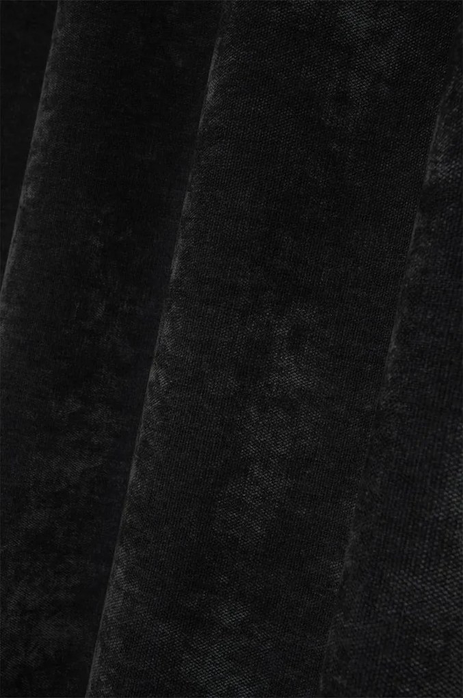 Sametový závěs na kroužcích MANCHESTER, 140 x 260 cm, černý