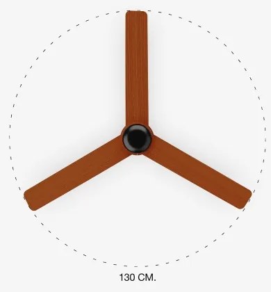 FARO 33817 - Stropní ventilátor PUNT hnědá/černá pr. 130 cm + dálkové ovládání
