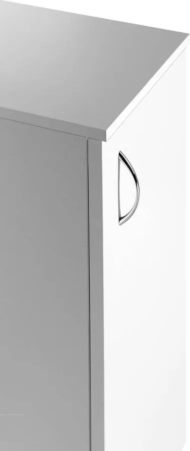 Aqualine Simplex Eco - Skříňka, 30x86x30 cm, bílá matná, SIME340
