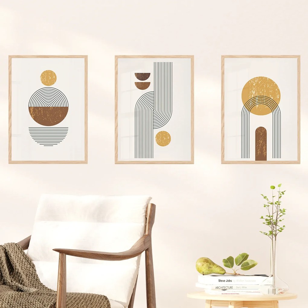 Sada oboustranných plakátů Abstrakt | 3 x A3 | DP3351427