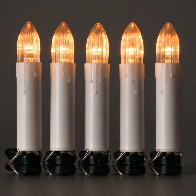 Sada 40 LED svíček na vánoční stromek