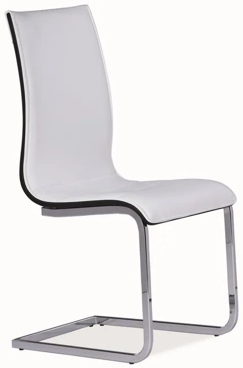 Jídelní čalouněná židle H-133 bílá/černá