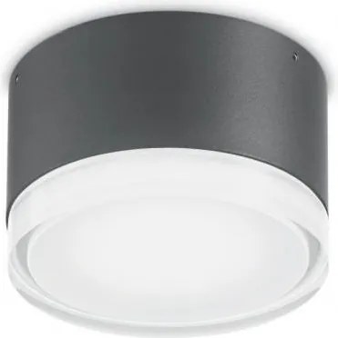 ILUX 168111 Venkovní stropní a nástěnné svítidlo Ideal Lux Urano PL1 small antracite 168111 antracitové 12cm IP44 - IDEALLUX