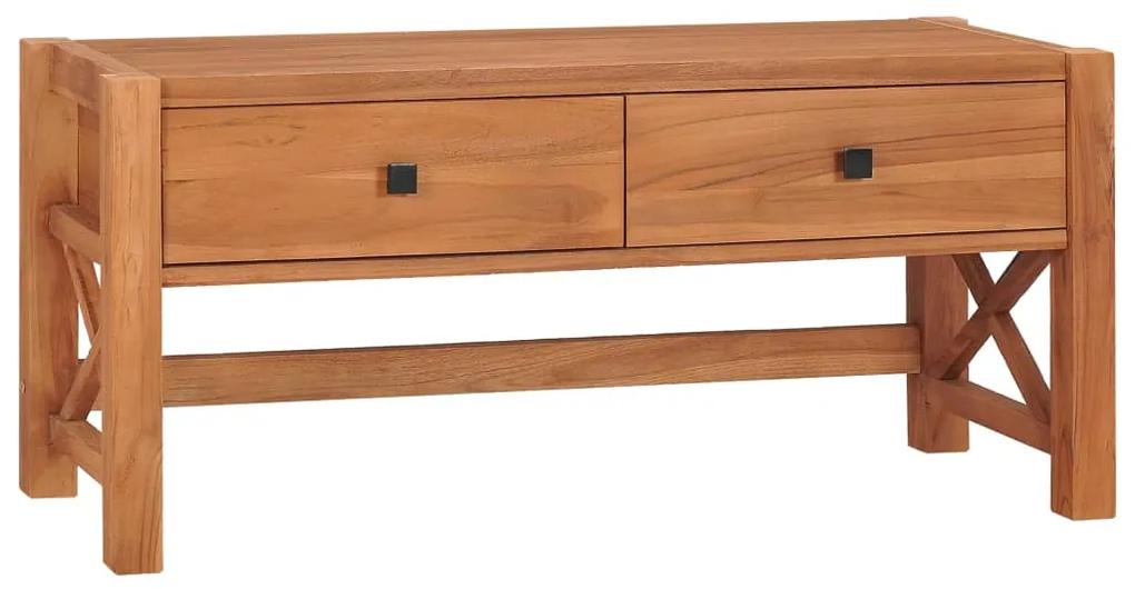 TV stolek 100 x 40 x 45 cm teakové dřevo - Default Title