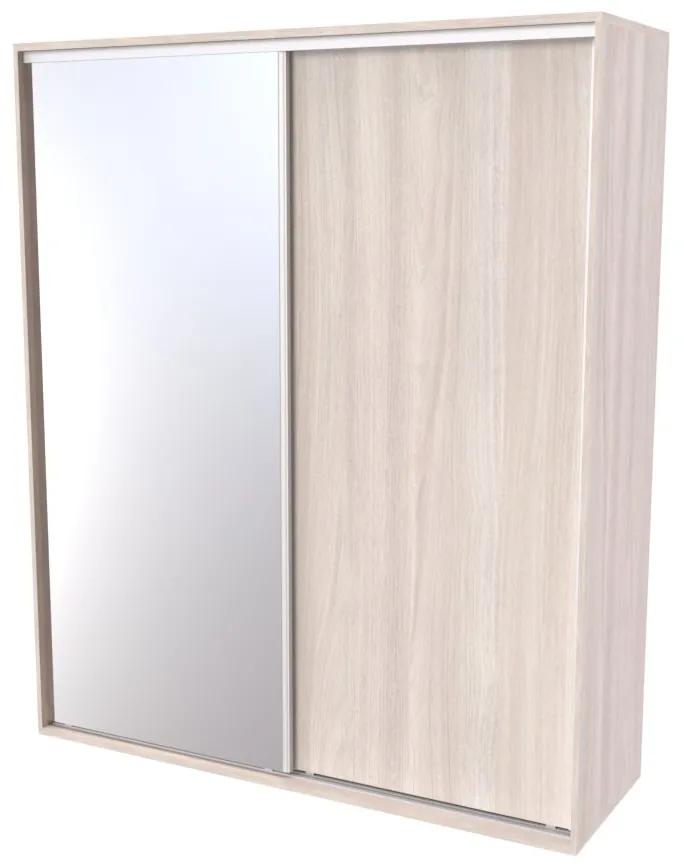 Nábytek Mikulík Skříň FLEXI 2 - 2x zrcadlo ROZMĚR: (š/v/h) 180 x 220 x 65 cm