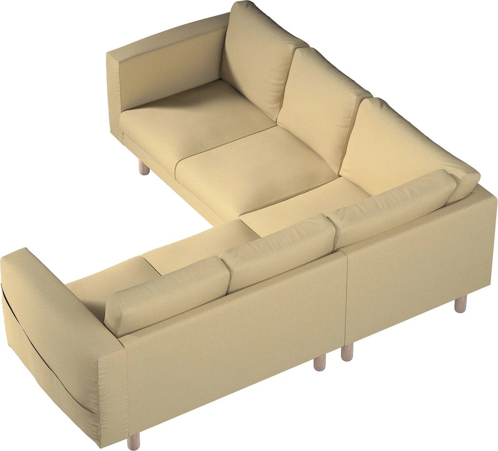 Potah na pohovku IKEA Norsborg rohová 4-místná barva zelená látka pletený vzor