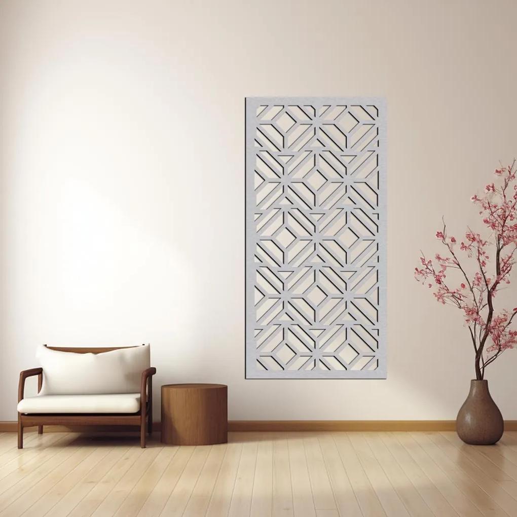 dřevo života Dřevěný dekorační panel na zeď CROSS Rozměry (cm): 30x60, Barevný vzor: Černá