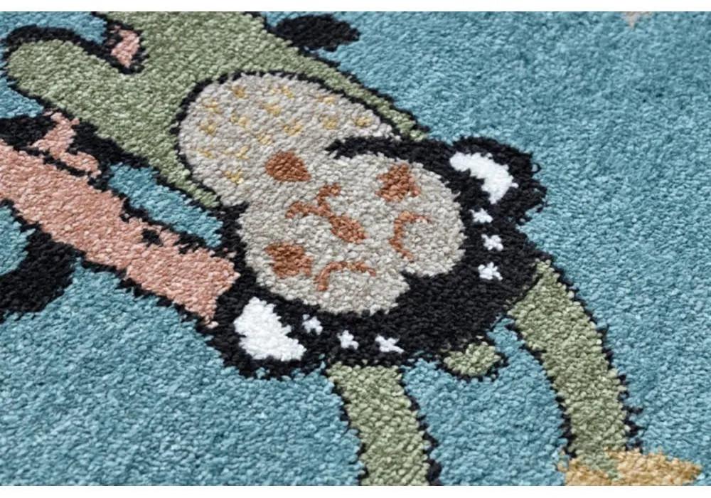 Dětský kusový koberec Cesta z města modrý 180x270cm