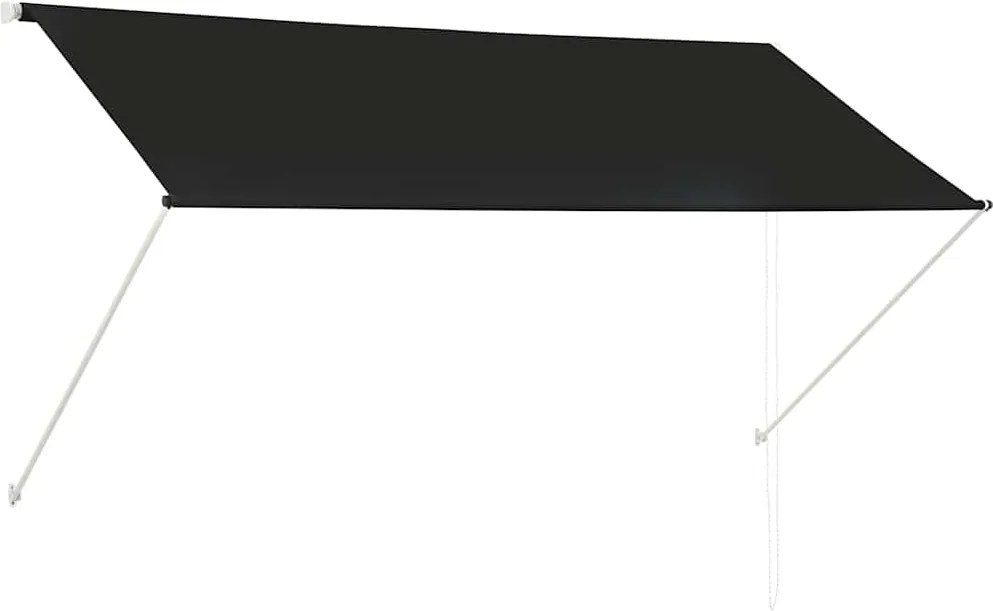 Zatahovací markýza antracitová 250 x 150 cm 143760