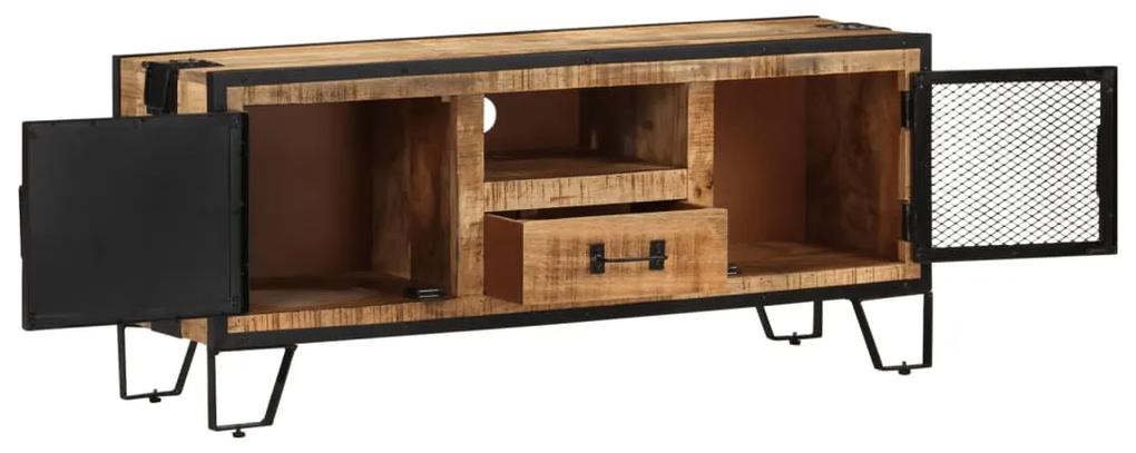 vidaXL TV stolek 110 x 31 x 46 cm hrubé mangovníkové dřevo