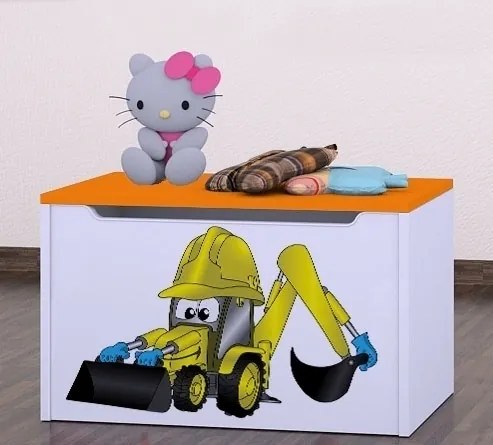 Svět pokojů Box na hračky Kevin - BAGR Barva dílů: Oranžová
