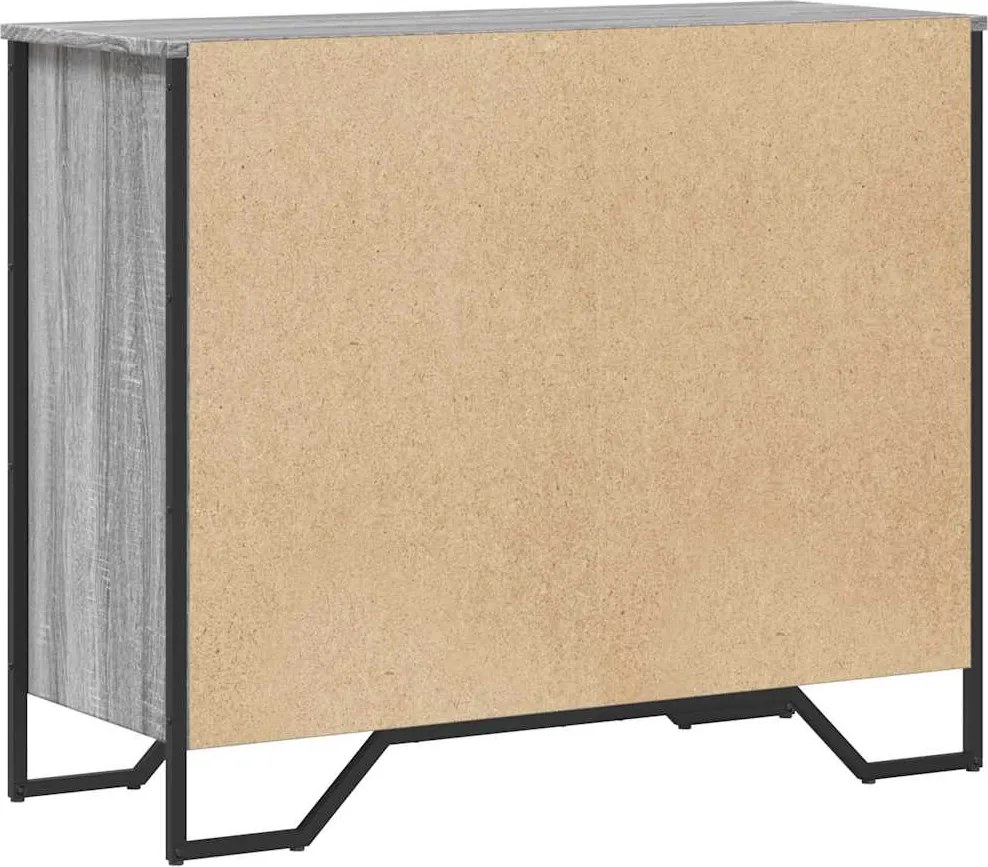 Komoda šedá sonoma 91 x 35,5 x 74,5 cm kompozitní dřevo 3295305