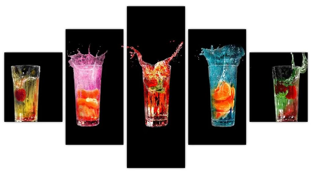 Obraz  nápojů (125x70 cm)