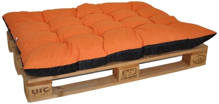 Axin Trading Paletový sedák / zahradní matrace 120x80 cm Polstr: Oranžový melír