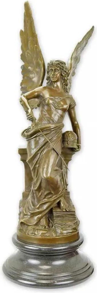 Bronzová socha soška Minerva