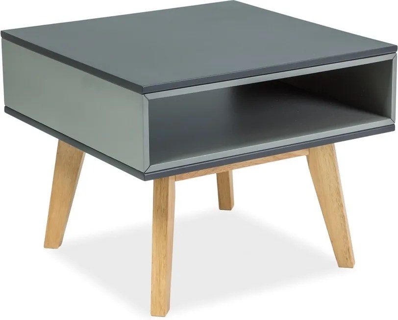 Casarredo Konferenční stolek ROMA B grafit/šedá/dub