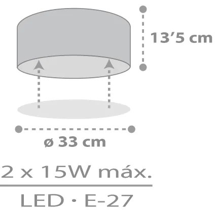 Dalber 42006E - Dětské stropní svítidlo COLOR LIGHT 2xE27/15W/230V bílá