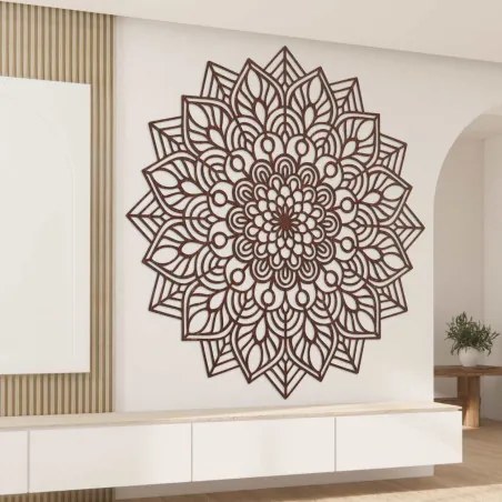 Dřevěná mandala na zeď harmonická energie I SENTOP PR0319-A
