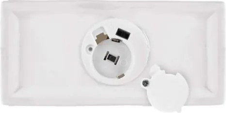 LED keramický domeček 18cm EMOS DCLW37 vnitřní použití teplá bílá 1xCR2032 časovač