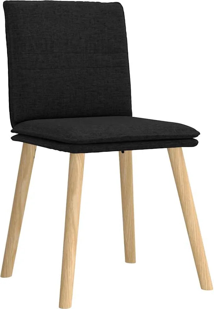 Jídelní židle 4 ks černé textil 3315357