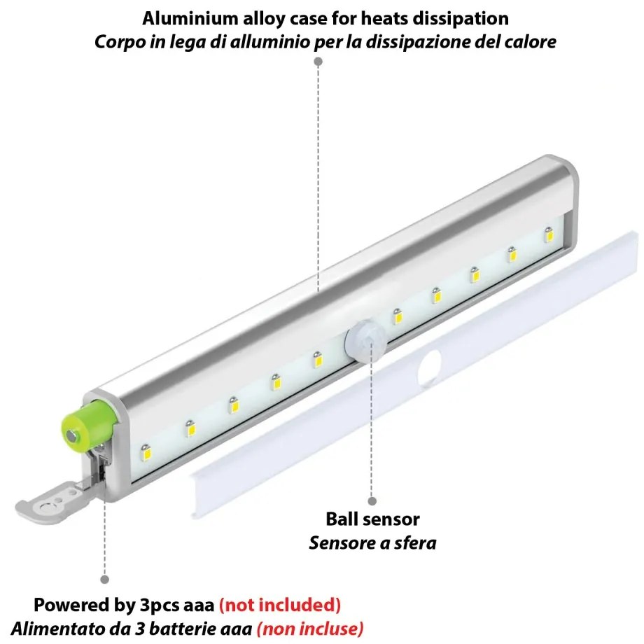VELAMP 3W LED světlo LT011 se senzorem pohybu