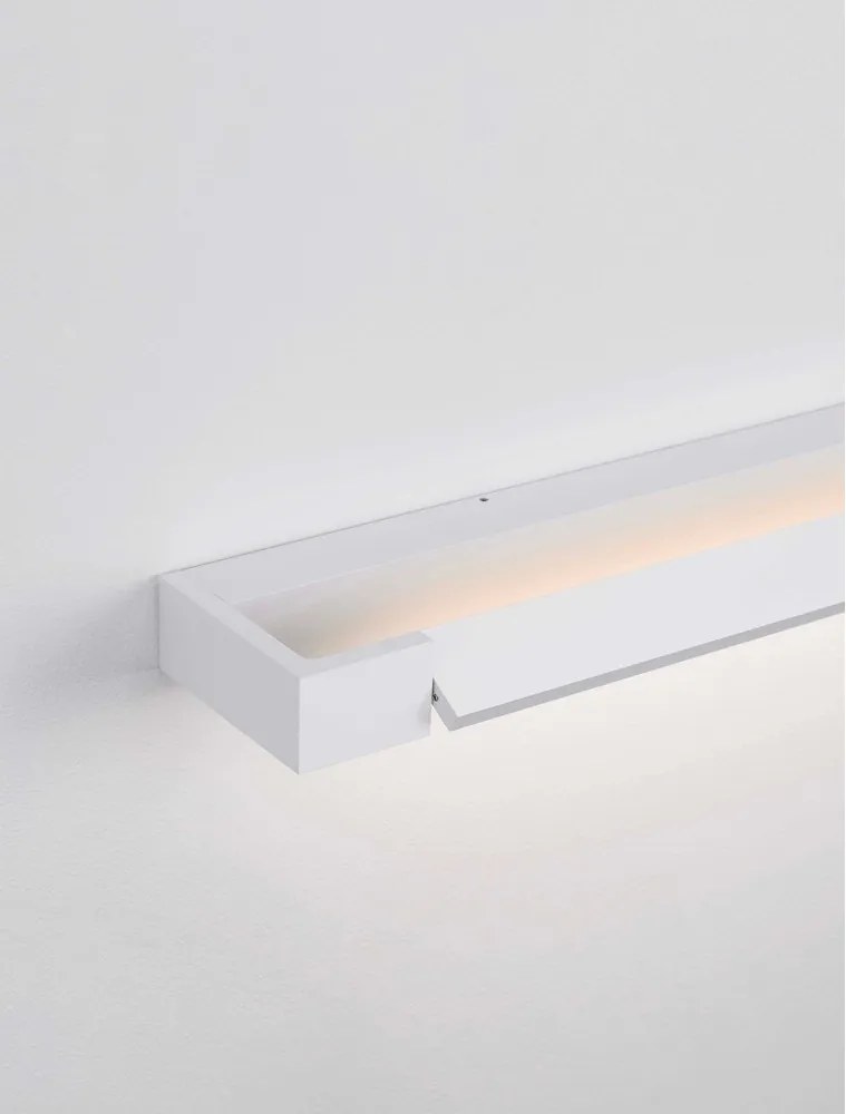 Matně bílé hliníkové LED nástěnné svítidlo Arga – Nova Luce
