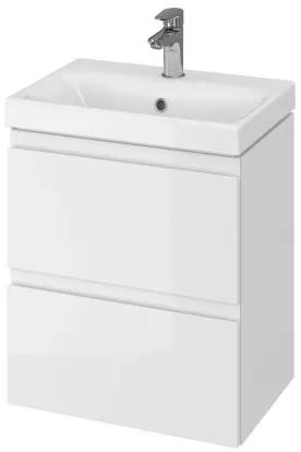 Cersanit Moduo, závěsná umyvadlová skříňka 50cm, bílá lesklá, S929-006