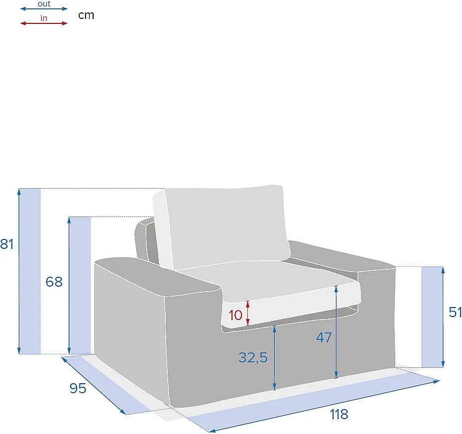 DEOKORK Ratanové křeslo MALAGA