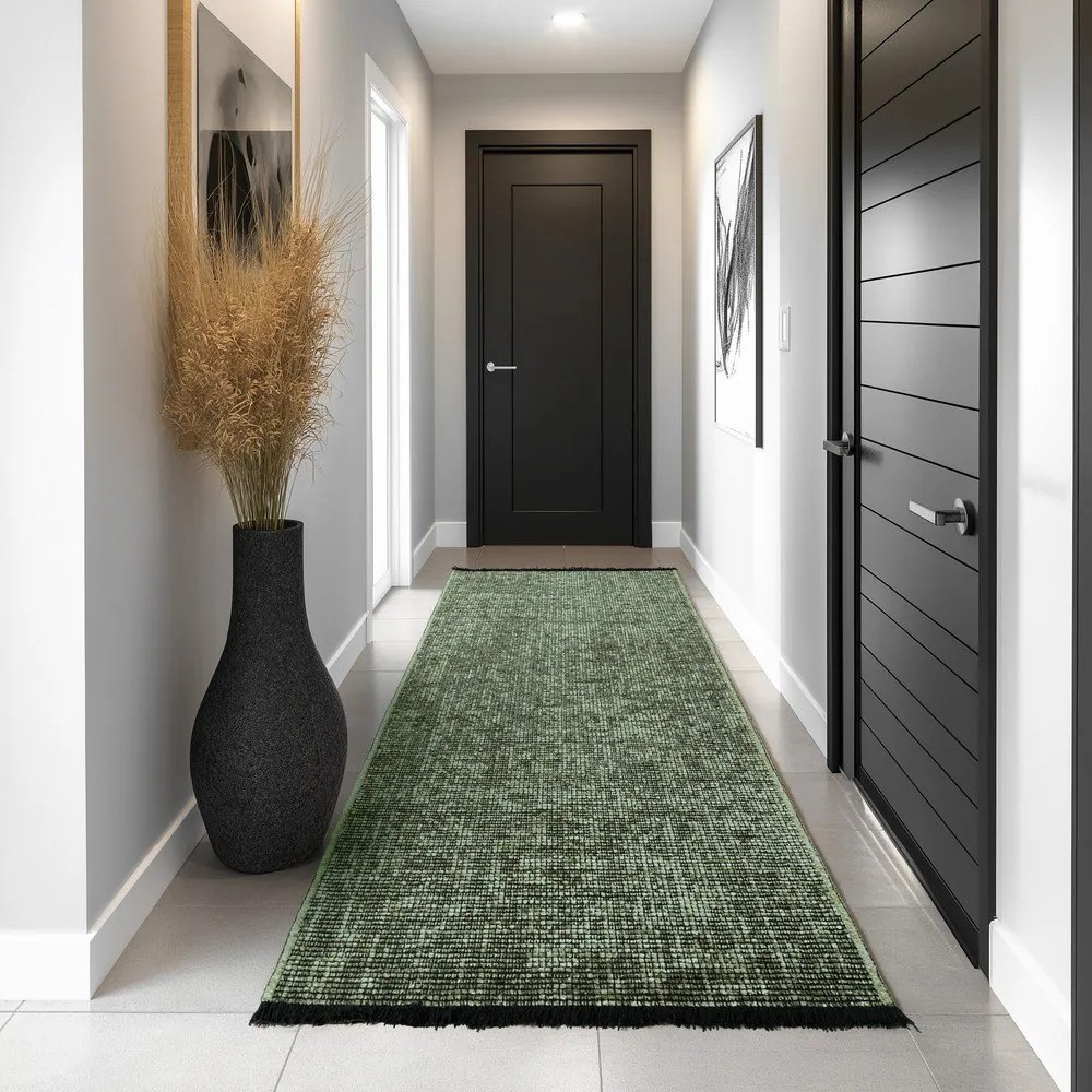 Zelený pratelný běhoun 80x250 cm Space 1900 – Ayyildiz Carpets