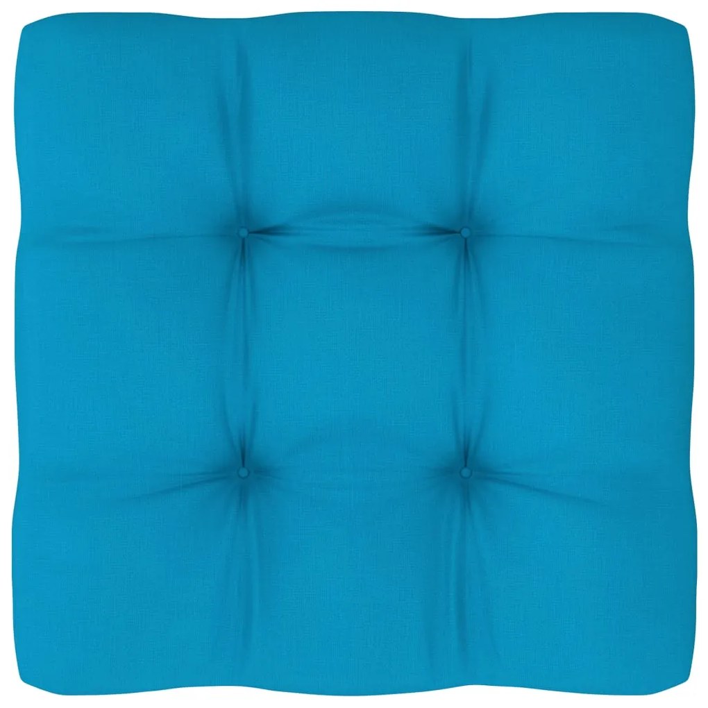 314371 vidaXL Poduška na pohovku z palet modrá 50 x 50 x 10 cm