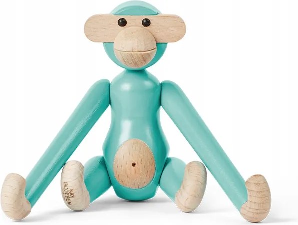Kay Bojesen Monkey Opička dřevěná Mini tyrkysová Limitovaná edice