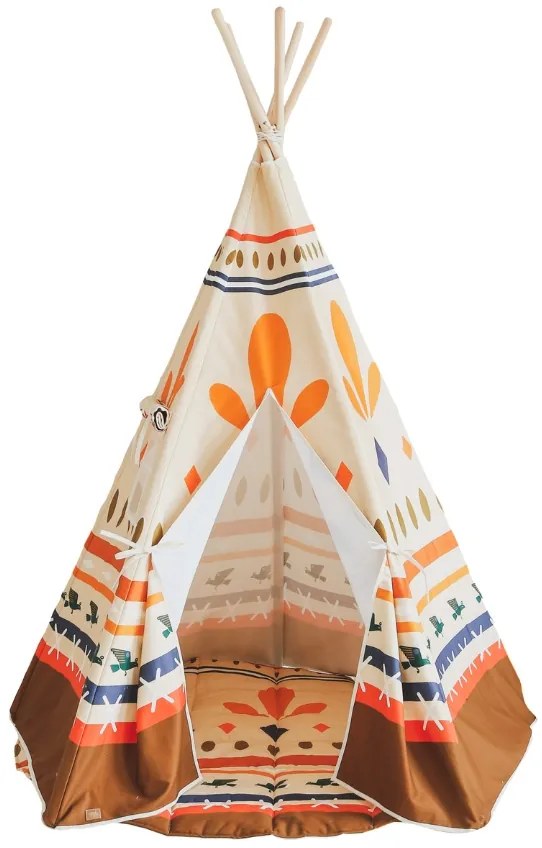 OnaDnes -20% Moi Mili Barevný bavlněný teepee stan Native vibe 170 x 120 cm