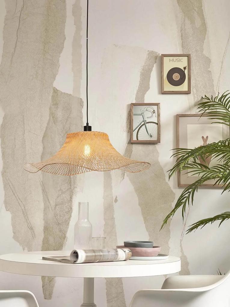 Stropní visící lampa ibiza l 65 x 20 cm přírodní MUZZA