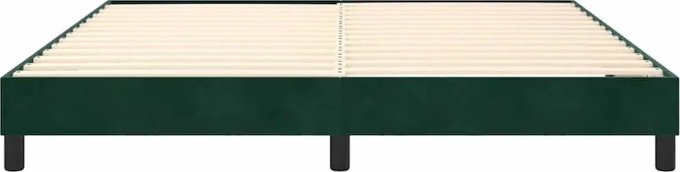 Rám postele s boxspringem tmavě zelená 180 x 200 cm samet 3120787