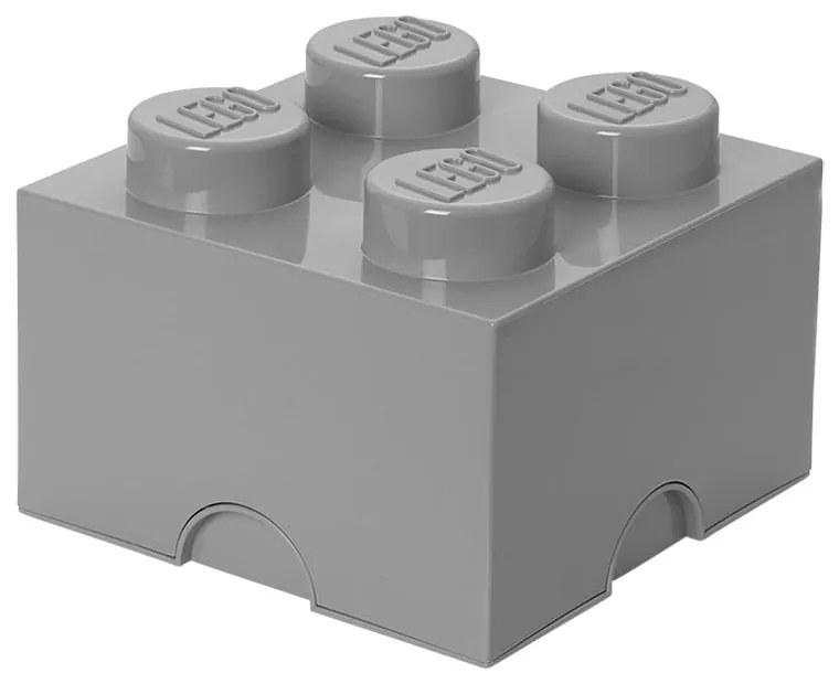 Šedý úložný box čtverec LEGO® Biano.cz