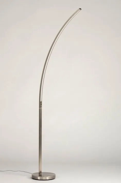 Stojací designová LED lampa se stmívačem Silver Ferdinand