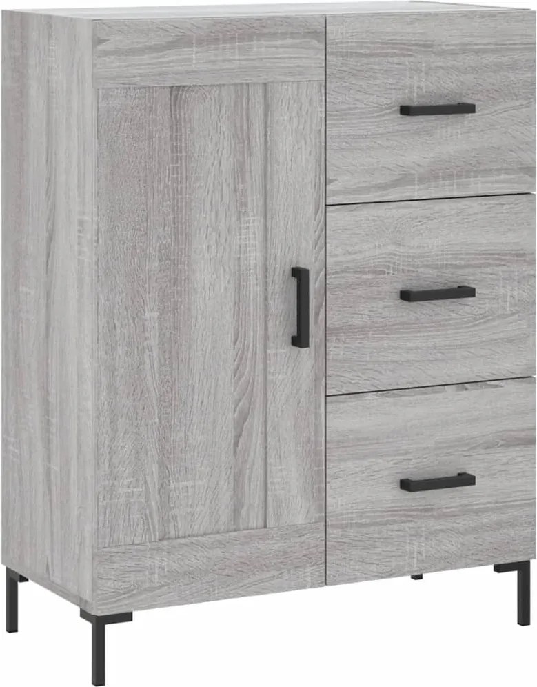 Skříň highboard šedá sonoma 69,5 x 34 x 180 cm kompozitní dřevo 3200007
