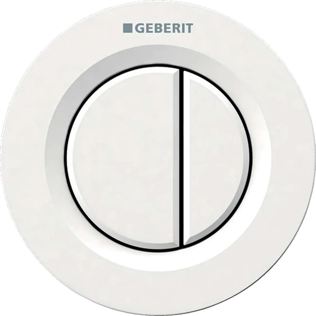 Geberit - Ovládání splachování pneumatické, pro 2 množství splachování, alpská bílá 116.042.11.1